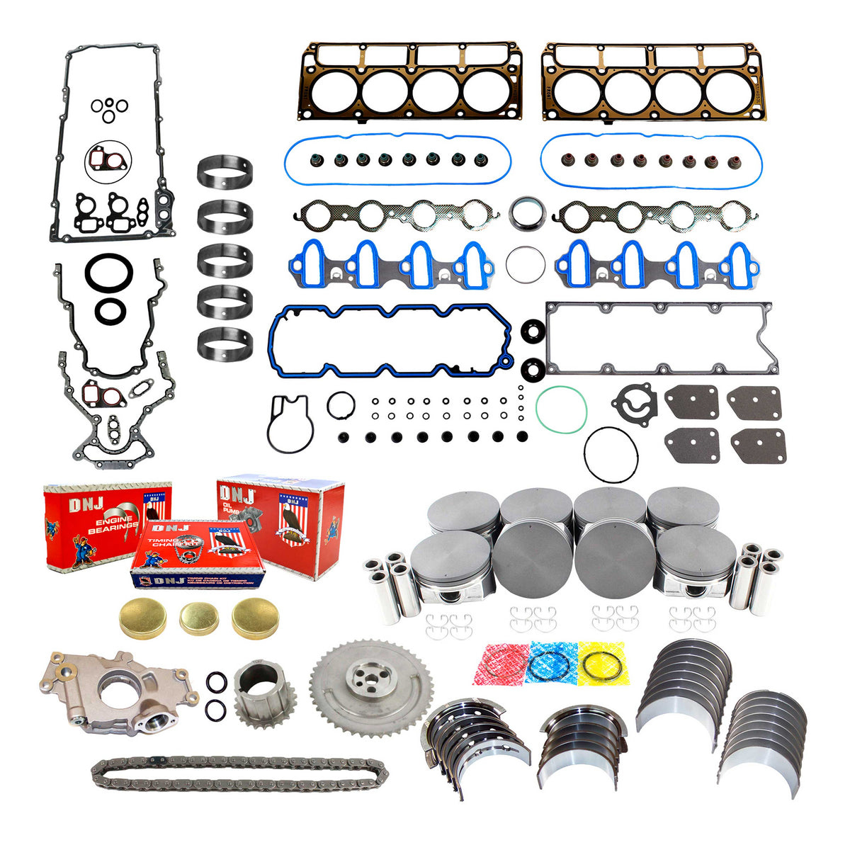 2005-2006 5.3L V8 Engine Rebuild Kit: Chevy Silverado 1500, GMC Sierra ...