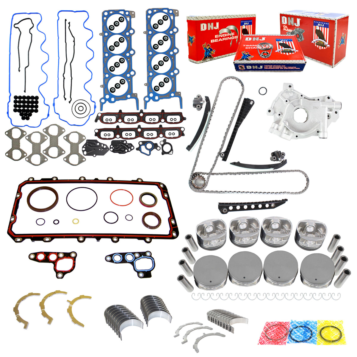Ford 5.4 Engine Rebuild Kit for 2007 to 2014 F150, F250, Lincoln ...
