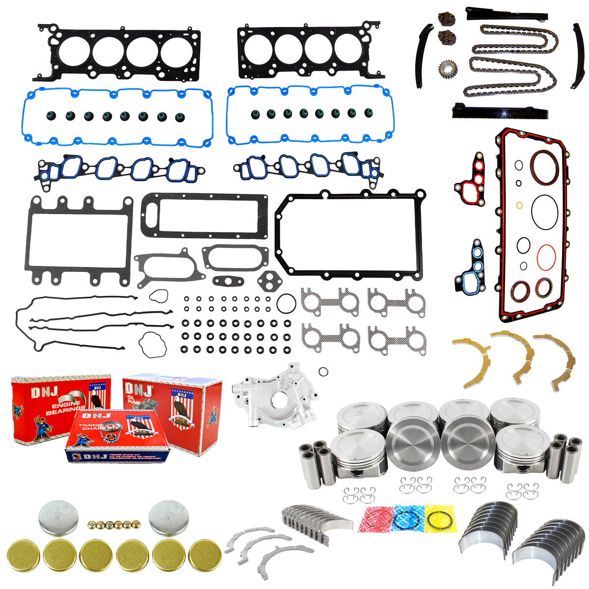 1999-2000 Ford F-150 5.4L V8 Engine Rebuild Kit MPN# EK4175M