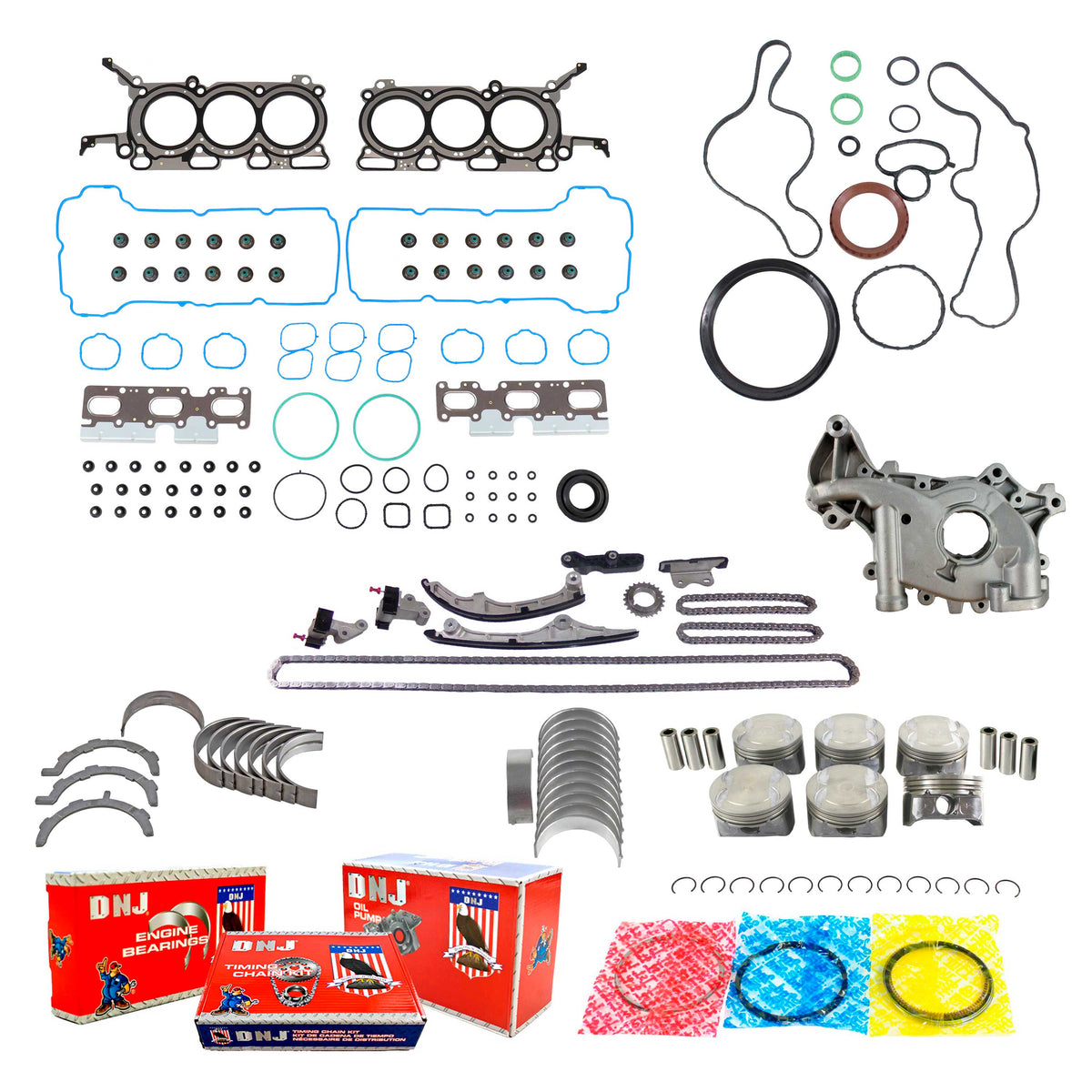 Engine Rebuild Kit for 2011-2012 Ford Flex 3.5L V6: MPN EK4198AM