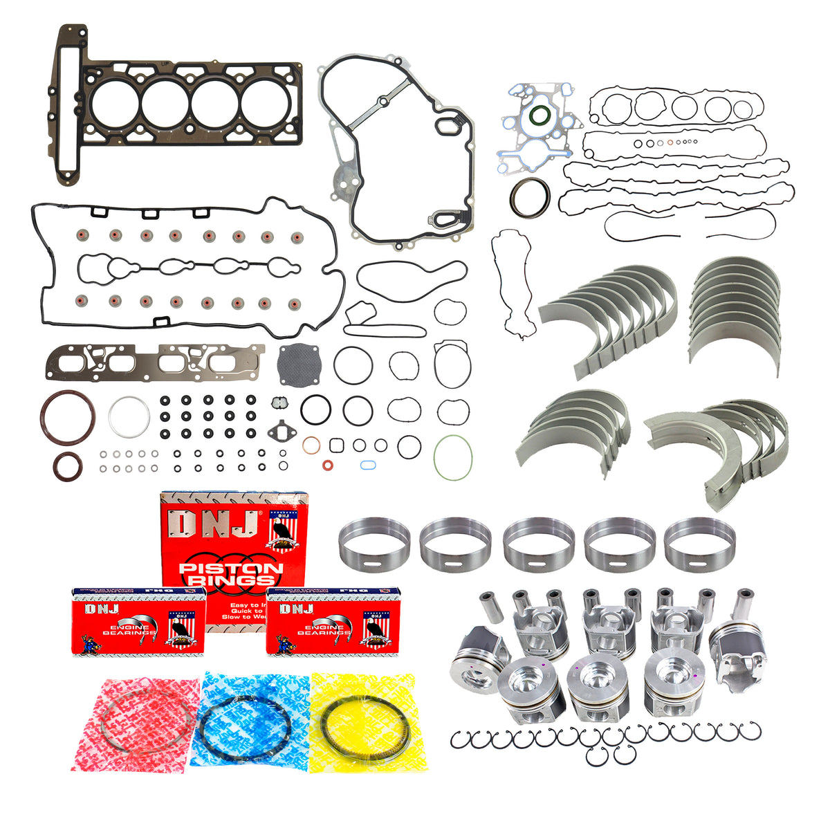 2.4 Ecotec Rebuild Kit for 2010 to 2017 2.4L Engine in Chevy Equinox ...