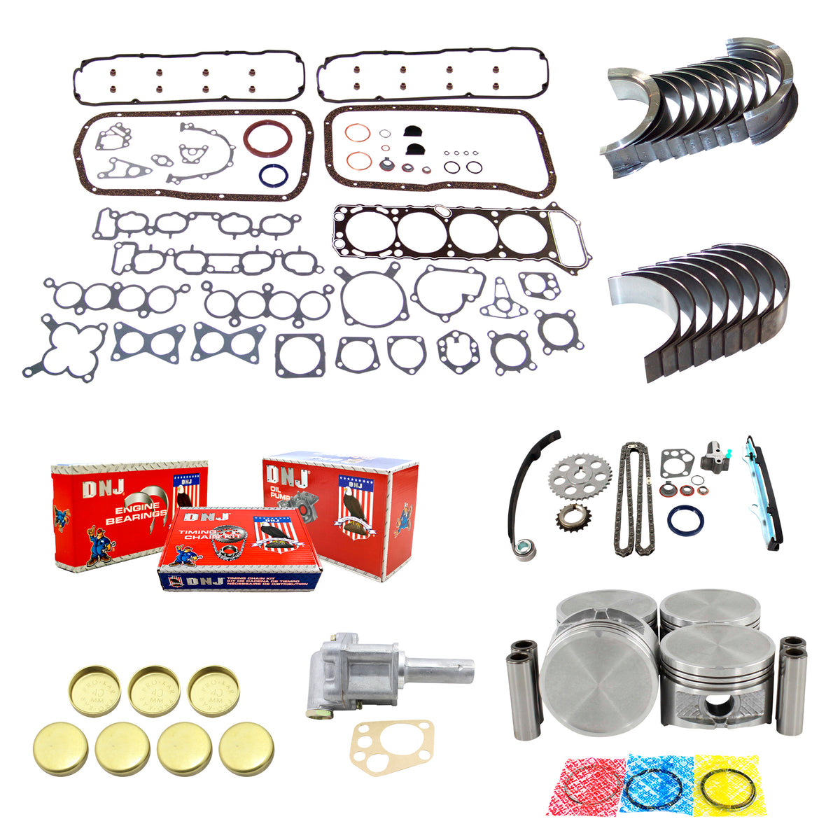 1990-1995 Nissan D21 & Pickup 2.4L L4 KA24E Engine Rebuild Kit MPN# EK610M