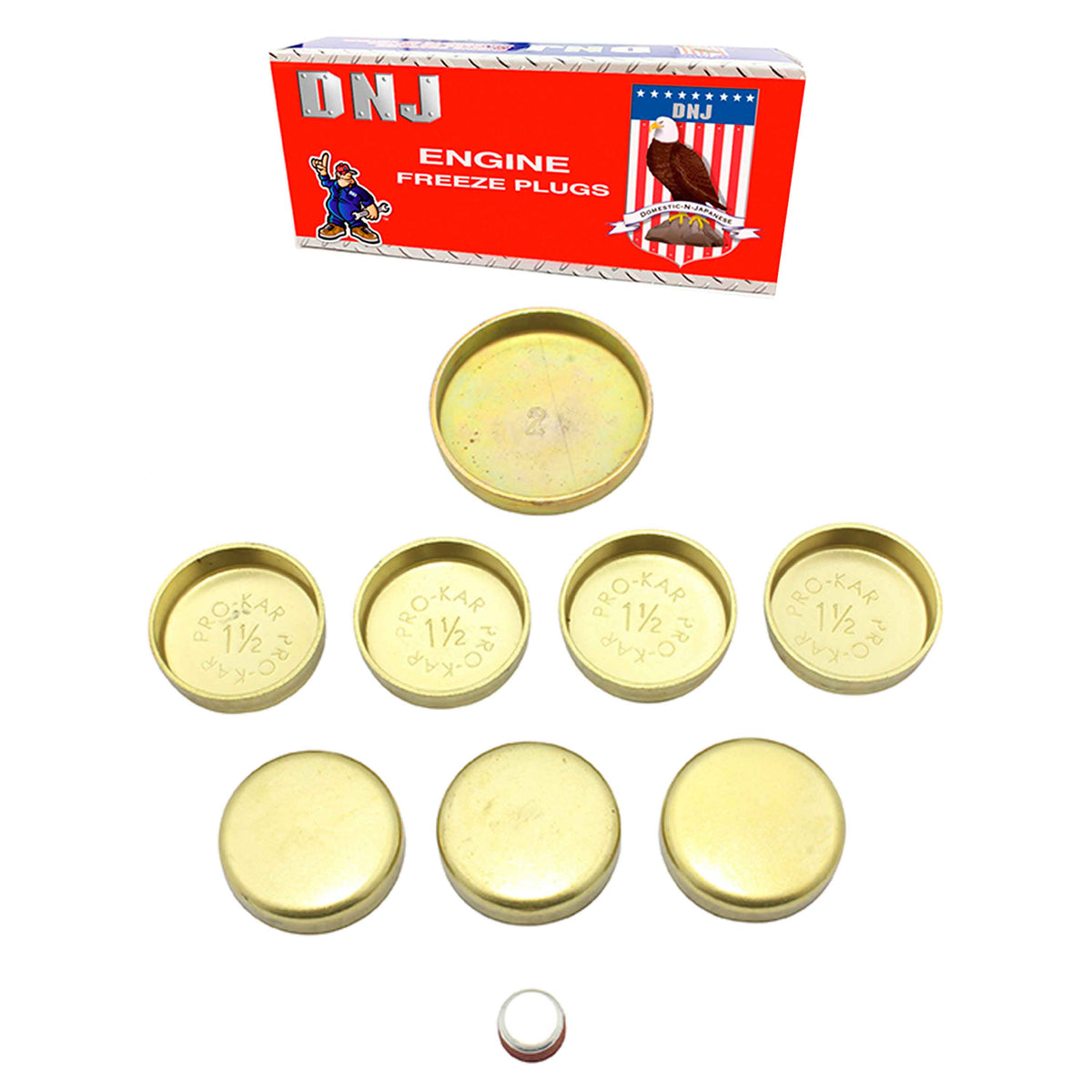 Freeze Plug Set (Brass) for Ford 1986-92 2.9L V6
