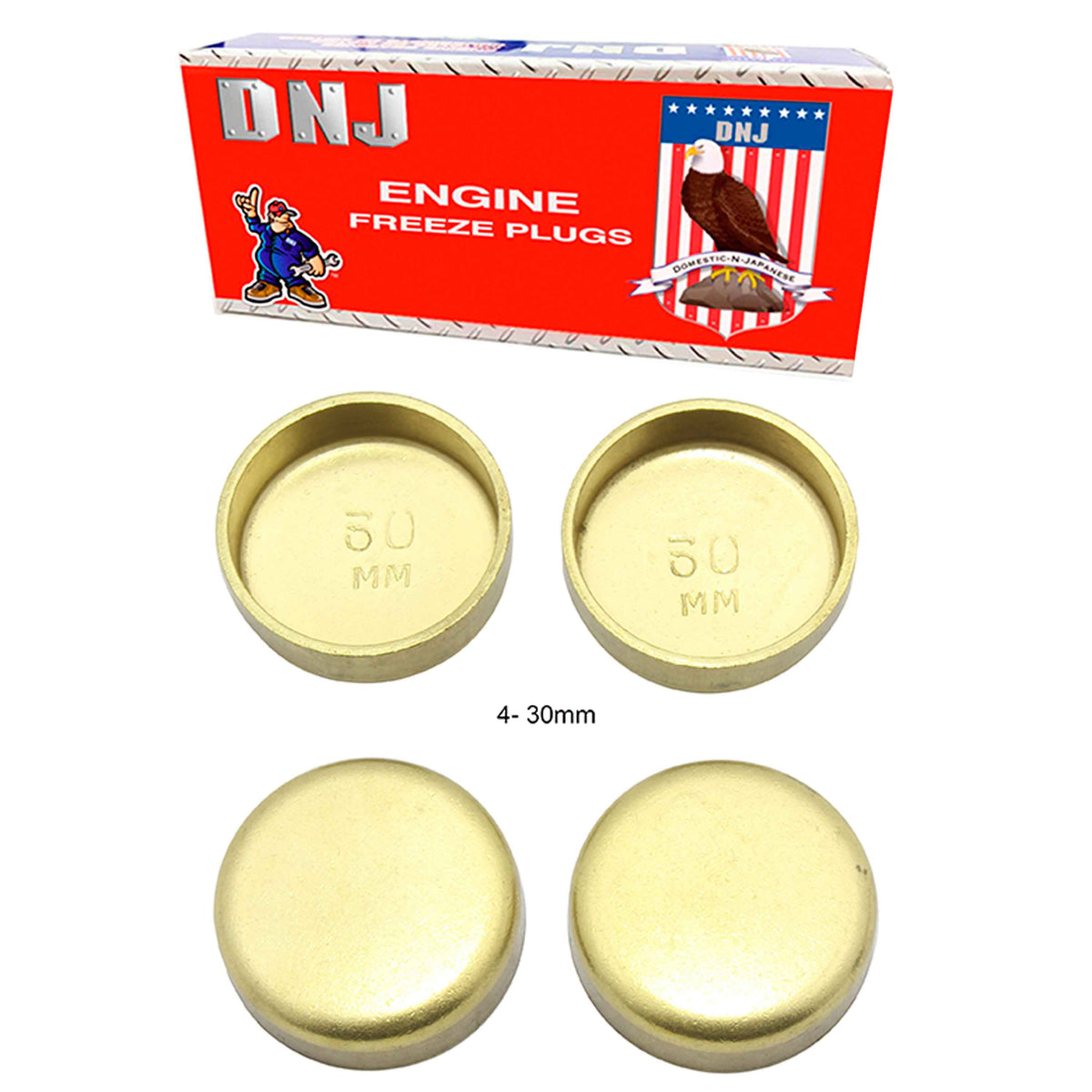 Freeze Plug Set (Brass) for Geo 1989-95 1.6L L4