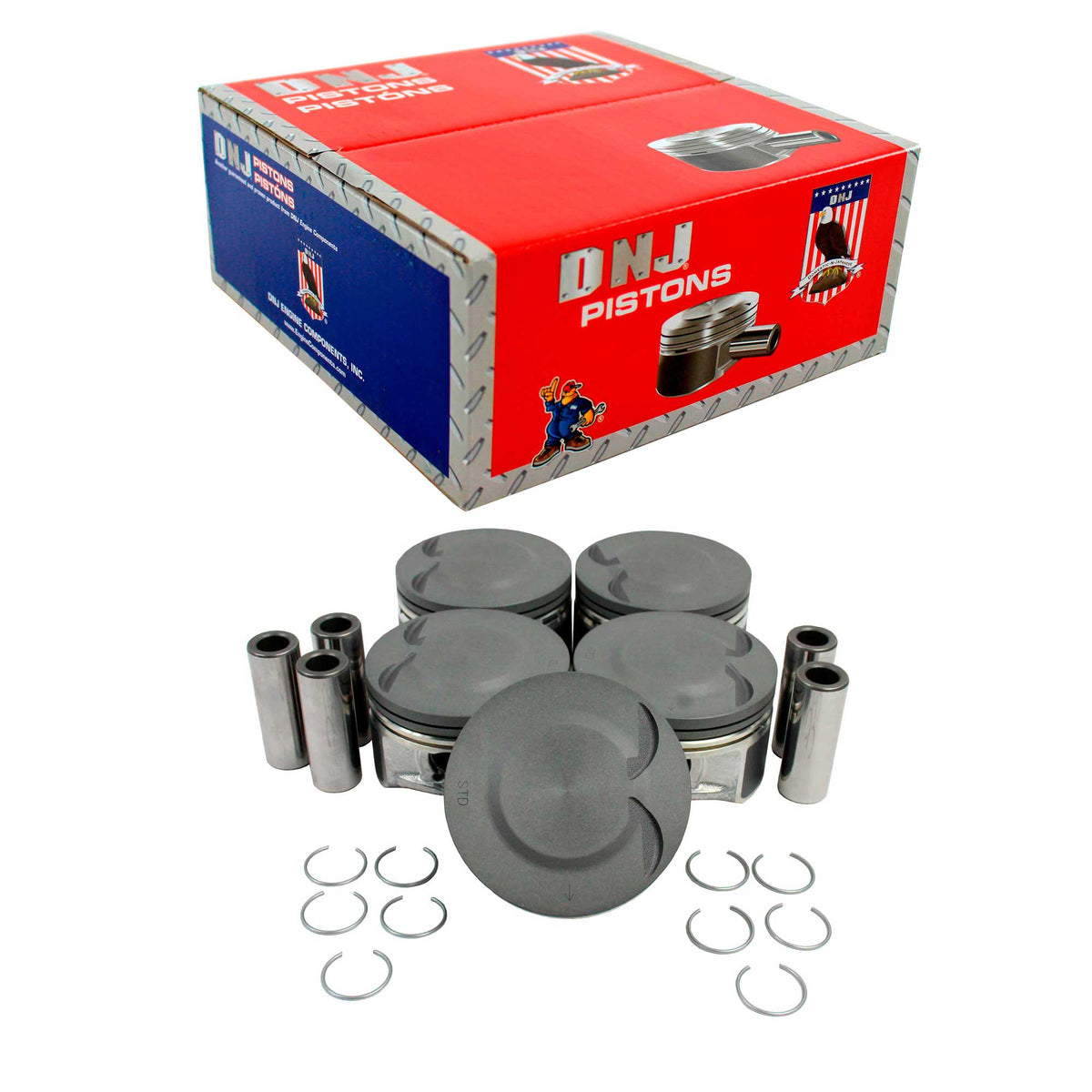 Piston Set (Oversizes Available) 2000-2010 Volvo 2.4L